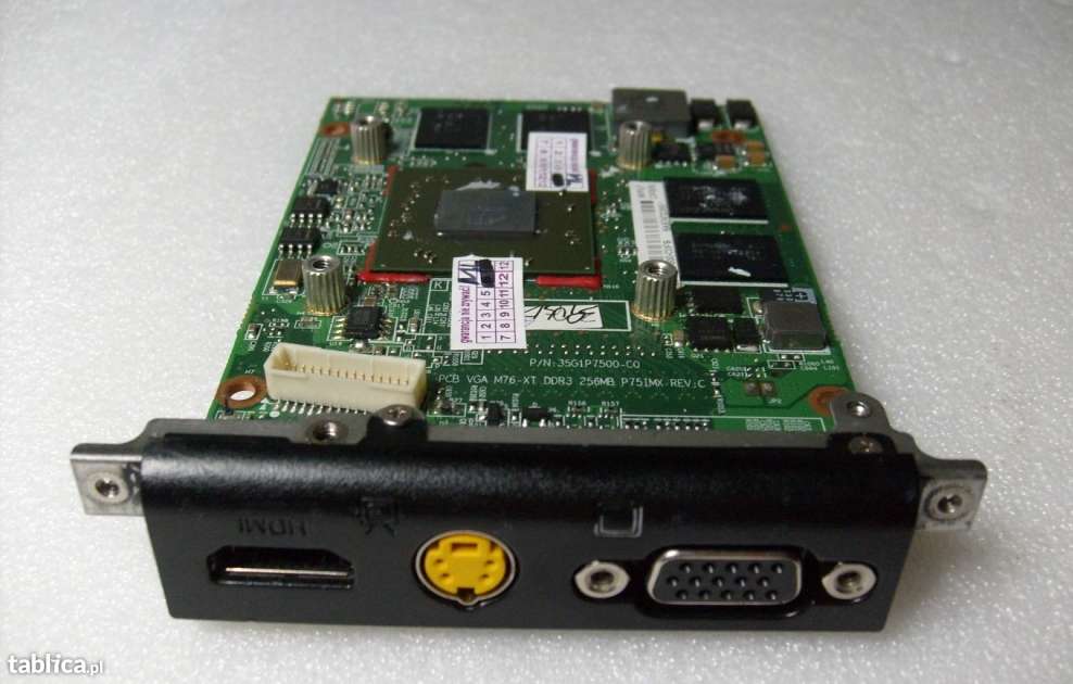 Pi2530 Pi2540 VGA card 35G1P5530-B0 PCB VGA M72 DDR2 256M P55IMX ...